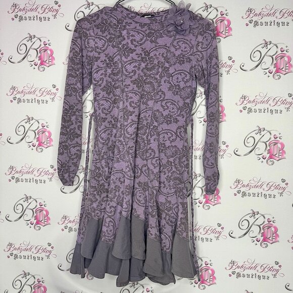Kate Mack | Dresses | Kate Mack Dress Lace Elegant Purple Dress With ...